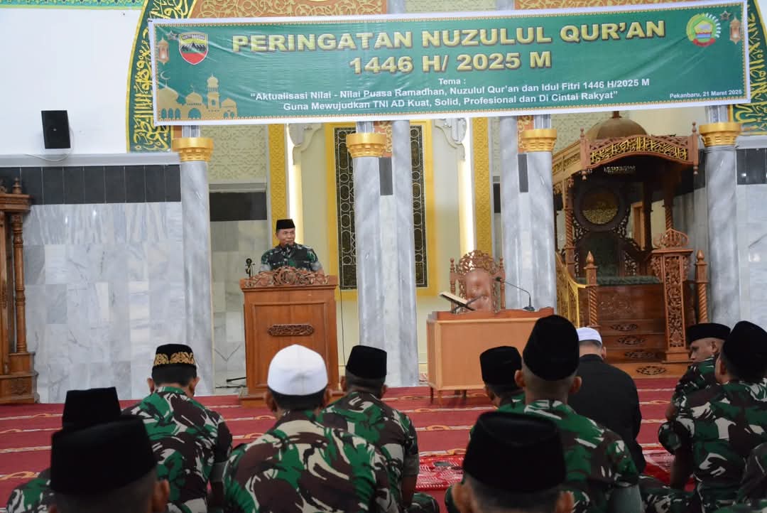 Korem 031/Wira Bima Peringati Nuzulul Qur’an 1446 H/2025 M – Riau ...